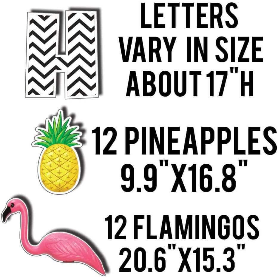 Flamingo & Pineapple Party | Yard Decorations | VictoryStore ...