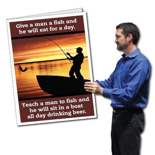 Giant Fishing Birthday Greeting Card | VictoryStore – VictoryStore.com