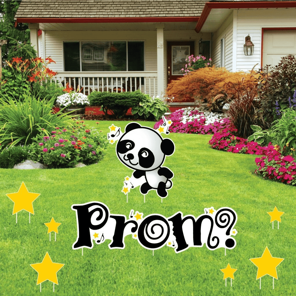 Promposal Dancing Panda Yard Decoration | VictoryStore – VictoryStore.com