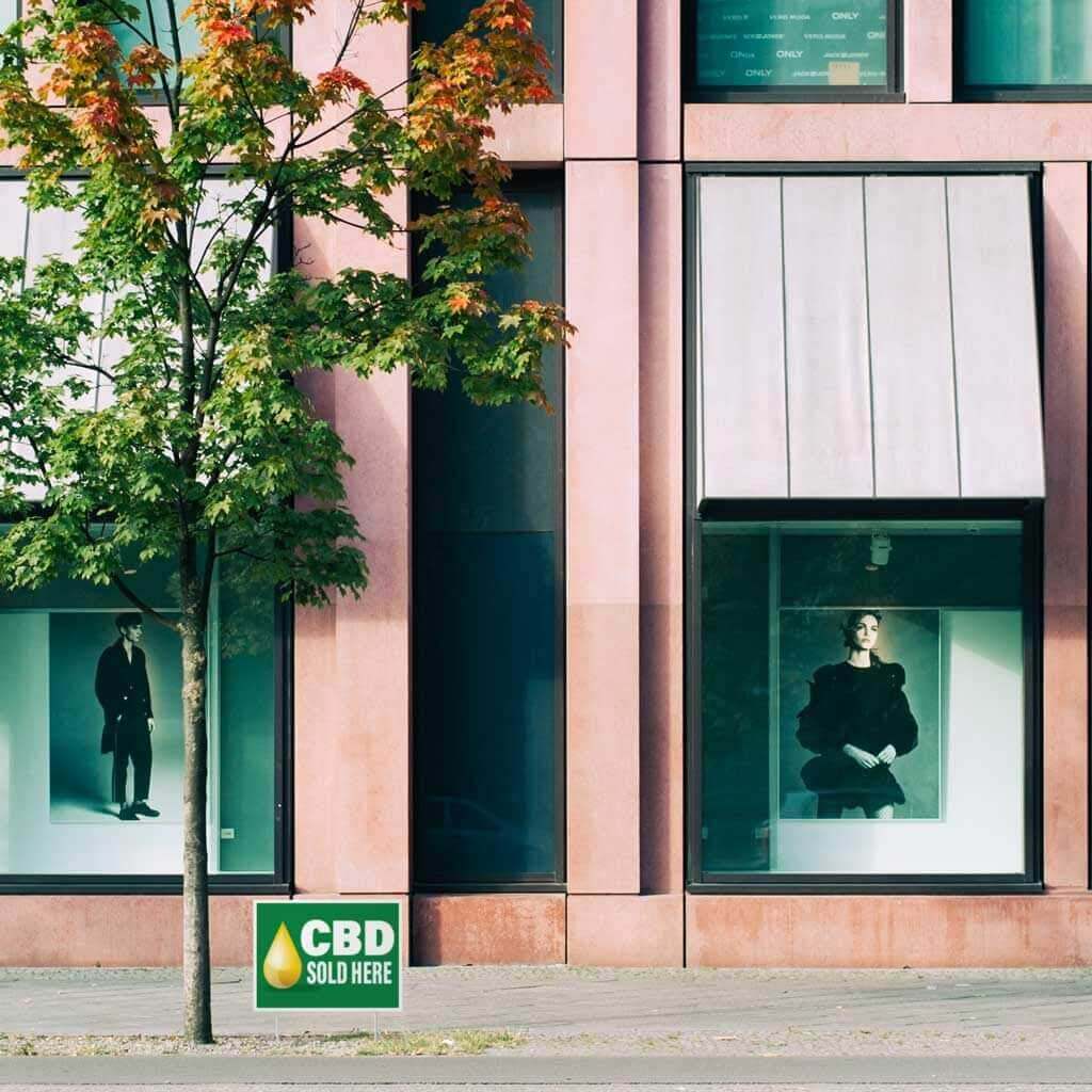 CBD Sold Here | Yard Sign Set | VictoryStore – VictoryStore.com