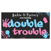 Double Trouble Gender Reveal Vinyl Banner | VictoryStore – VictoryStore.com