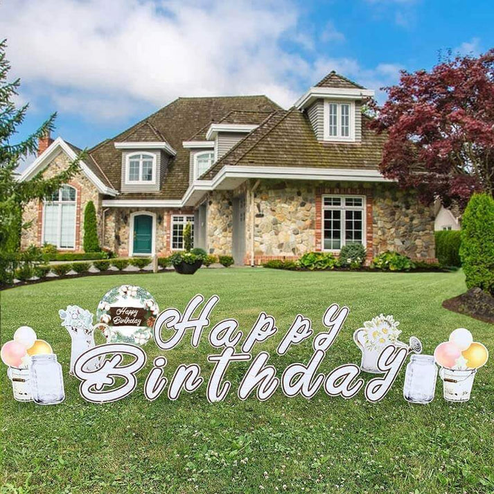 Farmhouse Happy Birthday Yard Cards | VictoryStore – VictoryStore.com