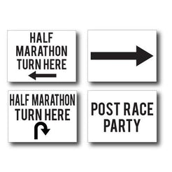 Custom Half Marathon Race Signs Package | VictoryStore – VictoryStore.com