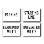 Custom Half Marathon Race Signs Package | VictoryStore – VictoryStore.com