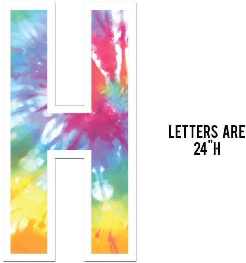 Happy Birthday Tie Dyed Yard Letters Card | VictoryStore – VictoryStore.com