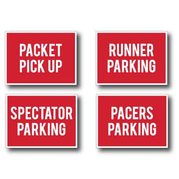 Red Marathon Race Signs Package | VictoryStore – VictoryStore.com