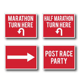 Red Marathon Race Signs Package | VictoryStore – VictoryStore.com