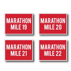 Red Marathon Race Signs Package | VictoryStore – VictoryStore.com