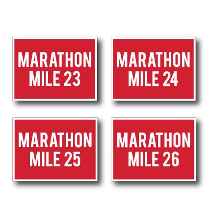 Red Marathon Race Signs Package | VictoryStore – VictoryStore.com