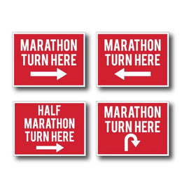 Red Marathon Race Signs Package | VictoryStore – VictoryStore.com