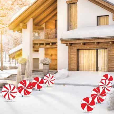 Peppermint Pathway Markers Yard Card | VictoryStore – VictoryStore.com