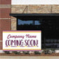 Custom Retail Coming soon Vinyl Banner | VictoryStore – VictoryStore.com