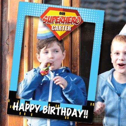 Superhero Photo Booth Frame and Props | VictoryStore – VictoryStore.com
