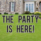 The Party is Here! Yard Card Letters | VictoryStore – VictoryStore.com