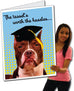 Graduation Pit Bull Giant Greeting Card| VictoryStore – VictoryStore.com