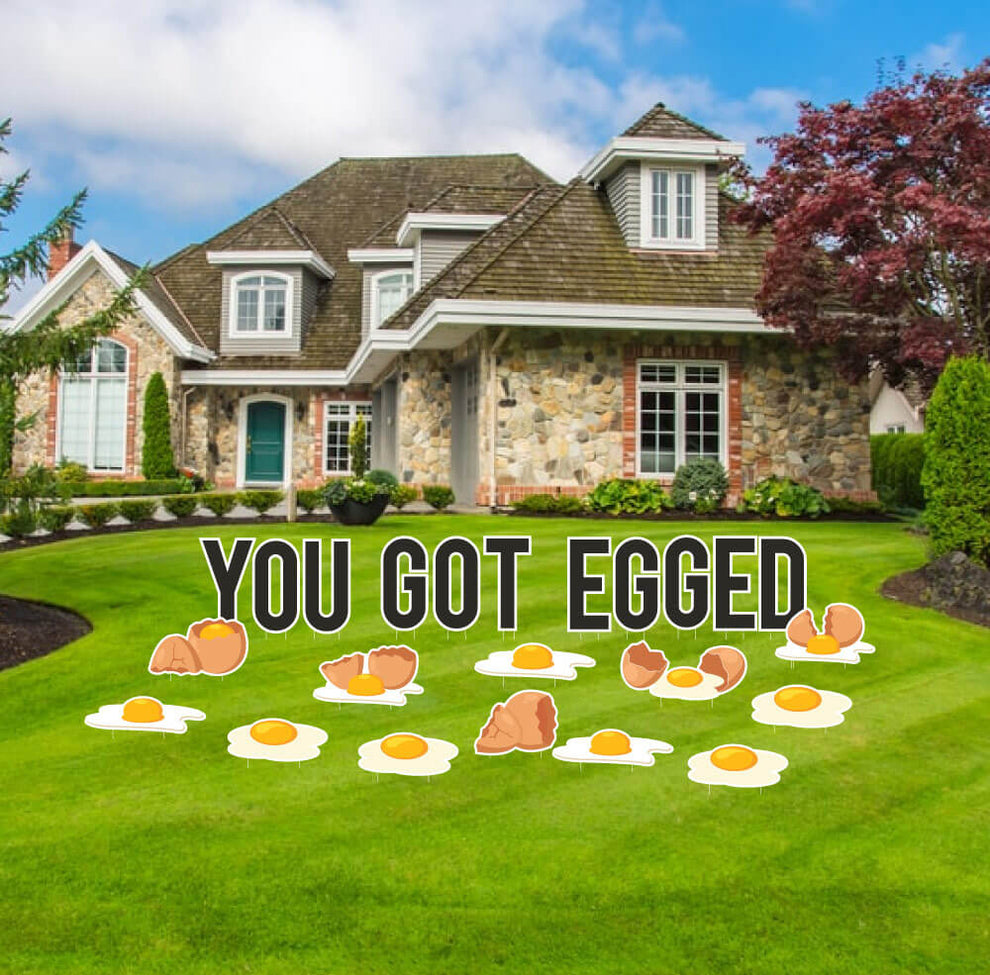 You Got Egged | Yard Letters | VictoryStore – VictoryStore.com