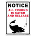 Fishing is Catch and Release Sign/Sticker | VictoryStore – VictoryStore.com