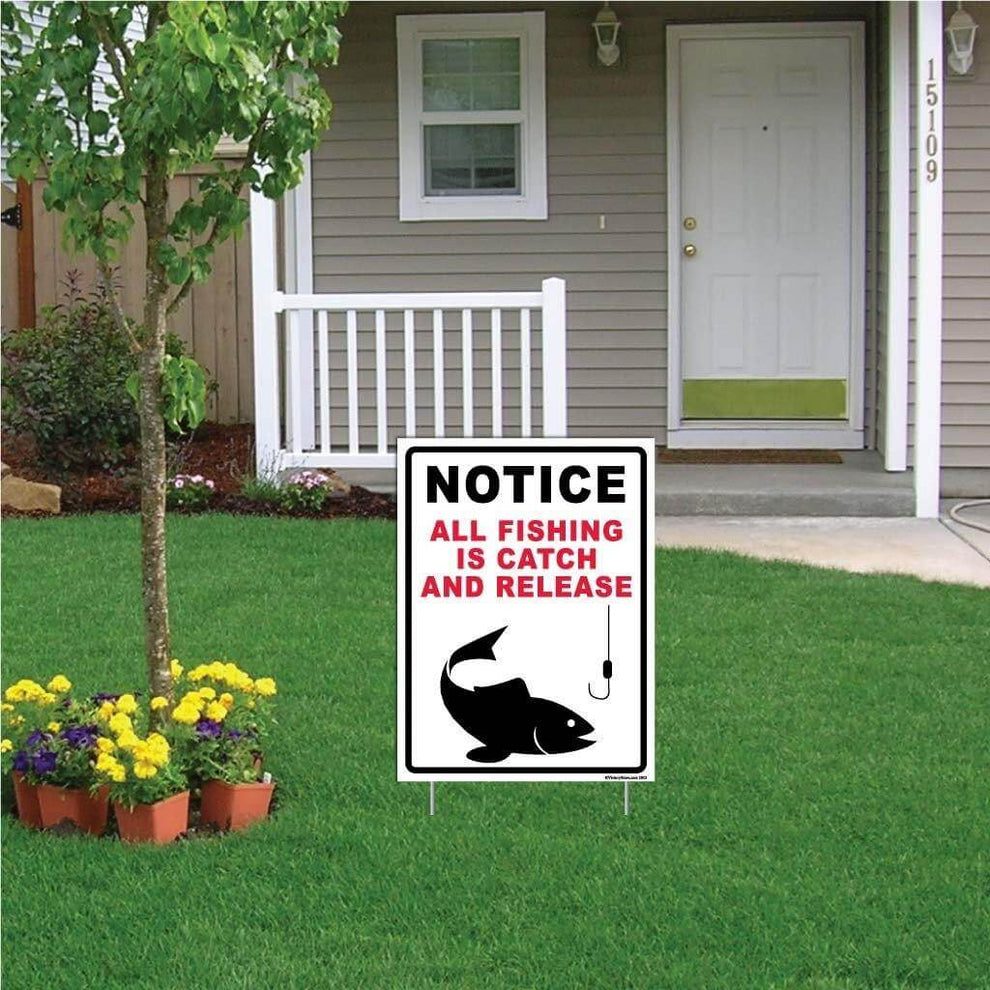 Fishing is Catch and Release Sign/Sticker | VictoryStore – VictoryStore.com