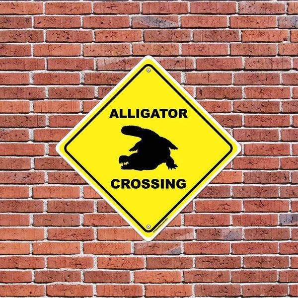 Alligator Crossing Sign or Sticker | VictoryStore – VictoryStore.com