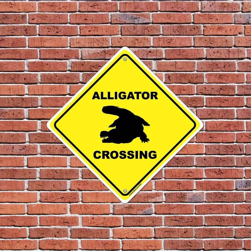 Alligator Crossing Sign or Sticker | VictoryStore – VictoryStore.com