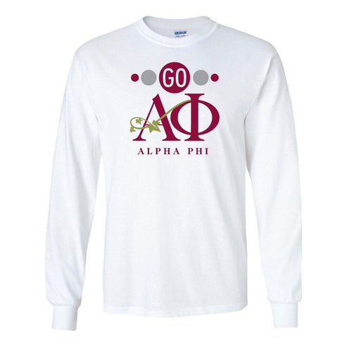 Alpha Phi Long Sleeve T-shirt | VictoryStore – VictoryStore.com