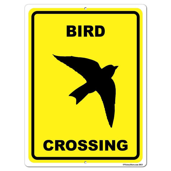 Bird Crossing Aluminum Sign/Sticker | VictoryStore – VictoryStore.com