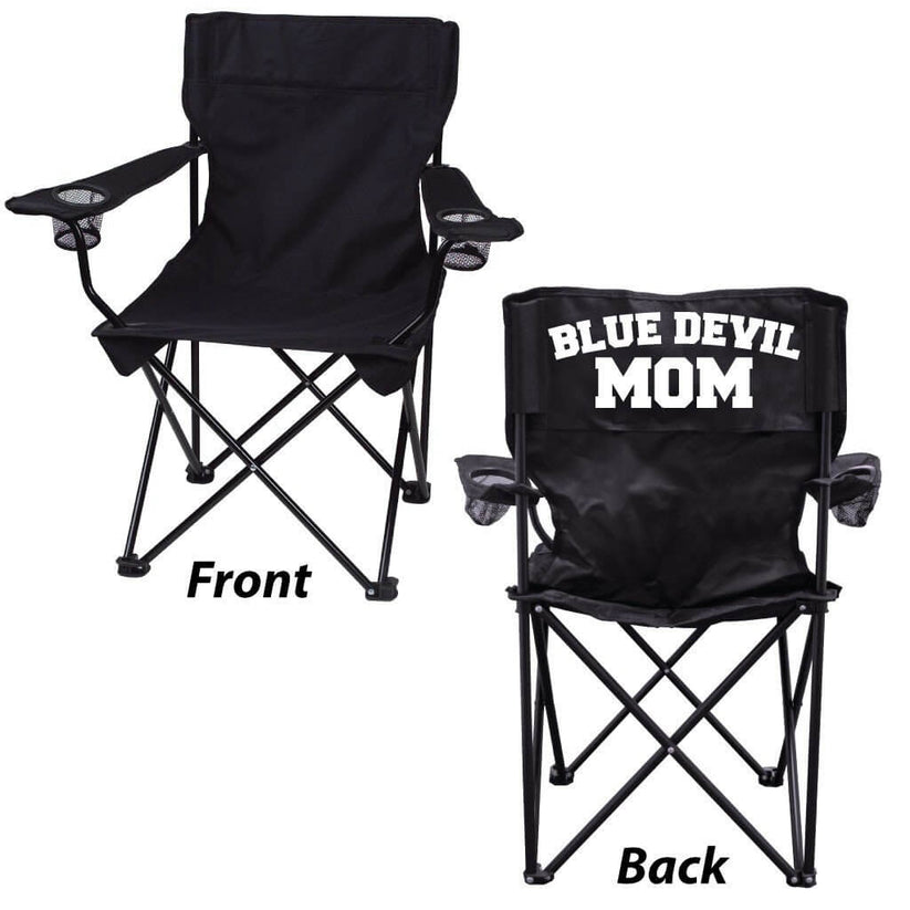 Blue Devil Mom Black Folding Camping Chair | VictoryStore ...