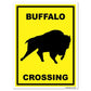 Buffalo Crossing Aluminum Sign or Sticker | VictoryStore – VictoryStore.com