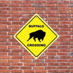Buffalo Crossing Aluminum Sign or Sticker | VictoryStore – VictoryStore.com