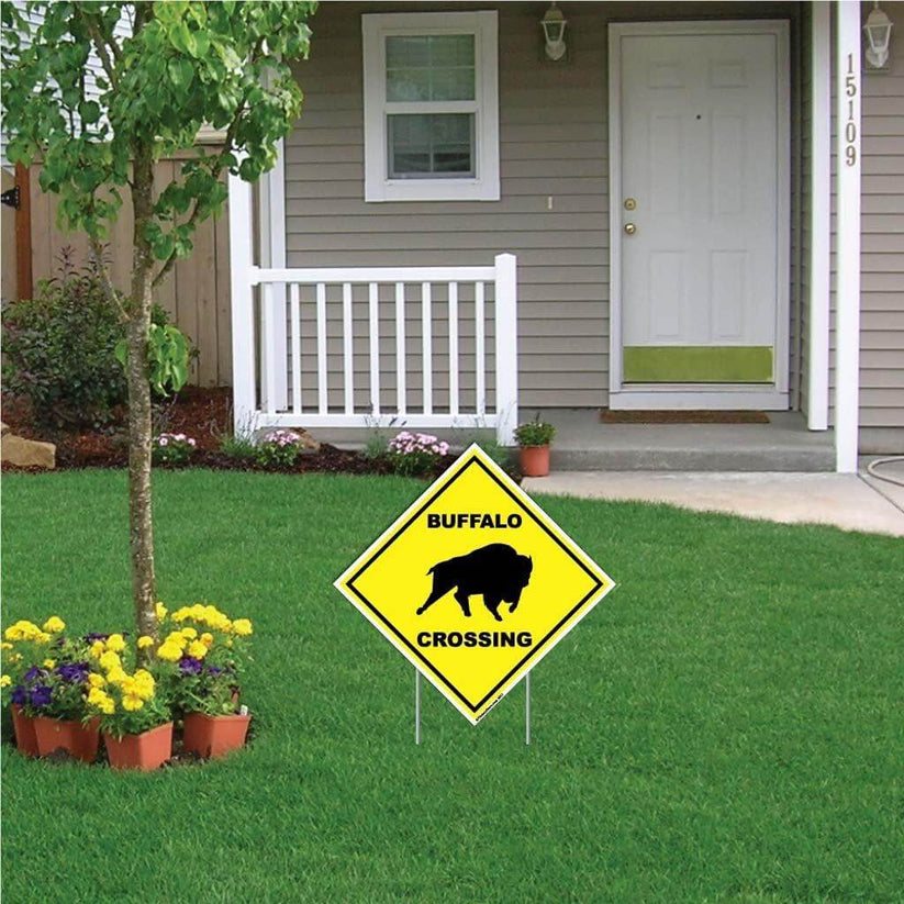 Buffalo Crossing Aluminum Sign or Sticker | VictoryStore – VictoryStore.com