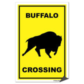 Buffalo Crossing Aluminum Sign or Sticker | VictoryStore – VictoryStore.com