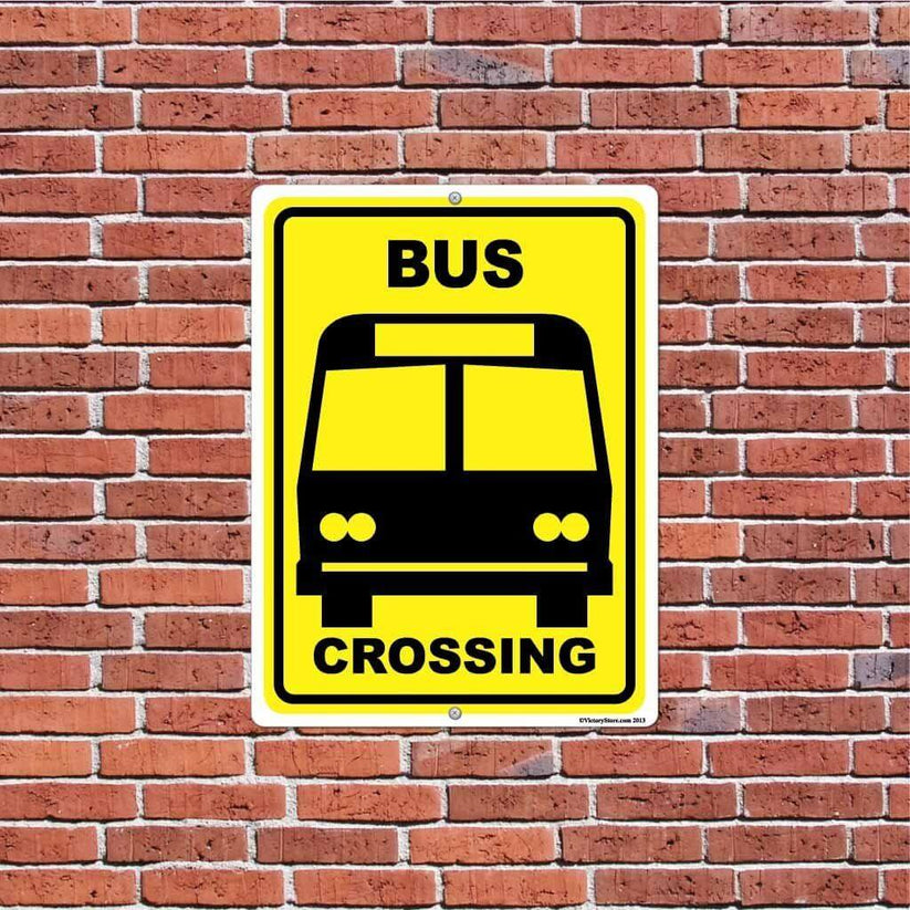 Bus Crossing Sign or Sticker | VictoryStore – VictoryStore.com