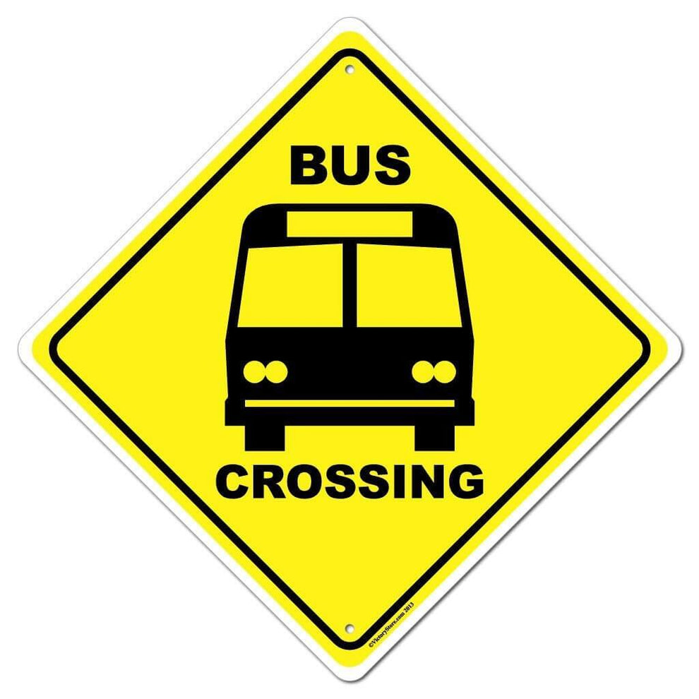 Bus Crossing Sign or Sticker | VictoryStore – VictoryStore.com