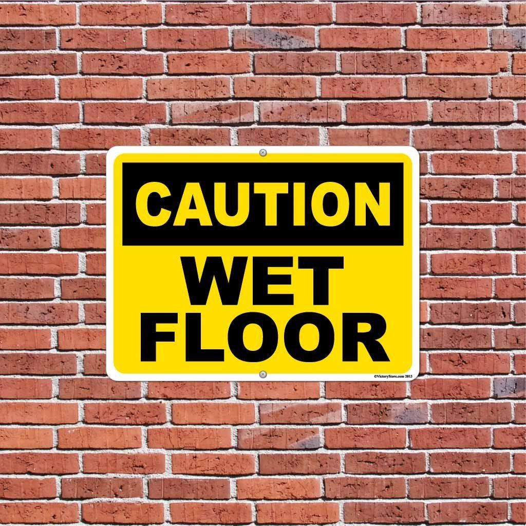 Caution Wet Floor Sign or Sticker | VictoryStore – VictoryStore.com