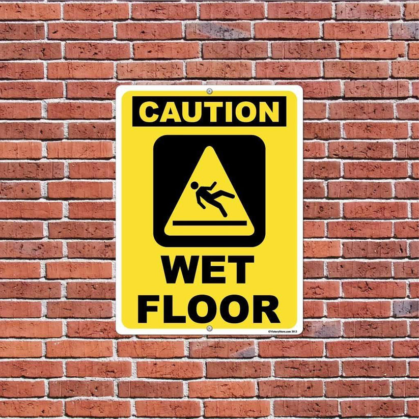 Caution Wet Floor Sign or Sticker | VictoryStore – VictoryStore.com
