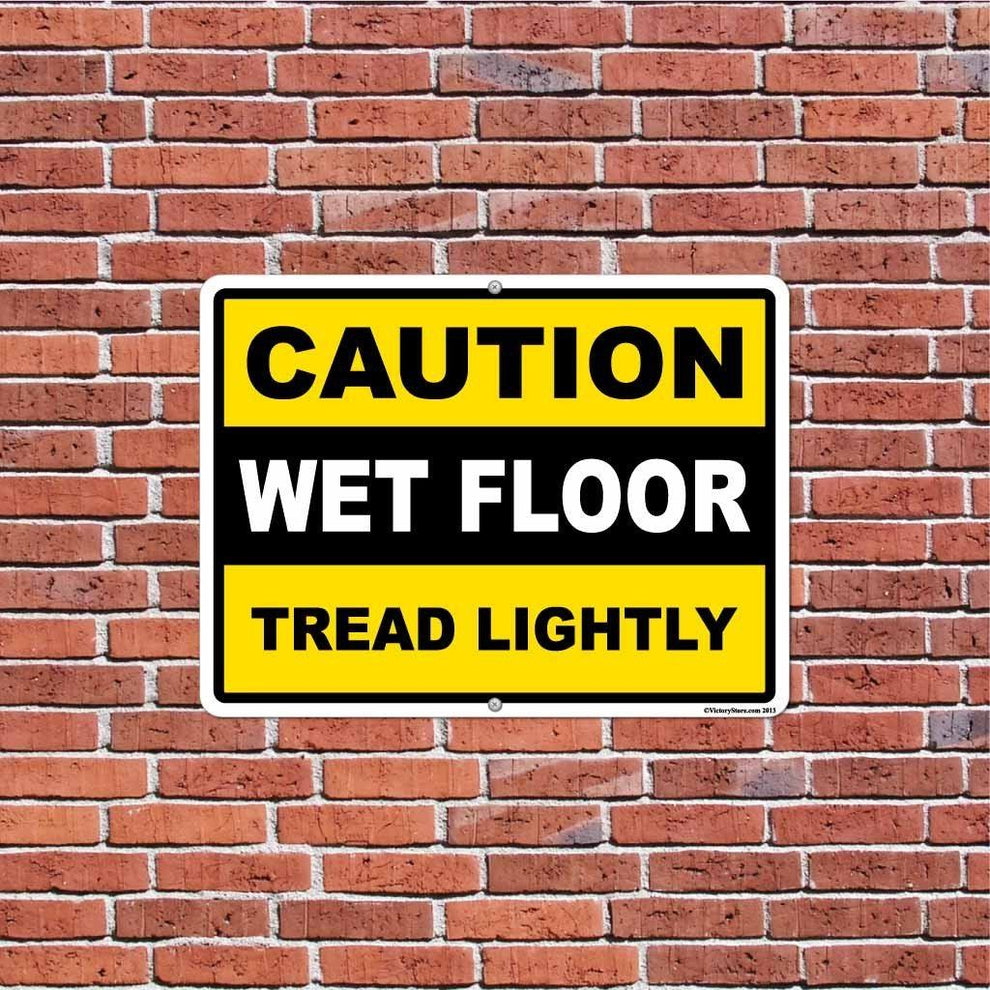 Caution Wet Floor Sign or Sticker | VictoryStore – VictoryStore.com