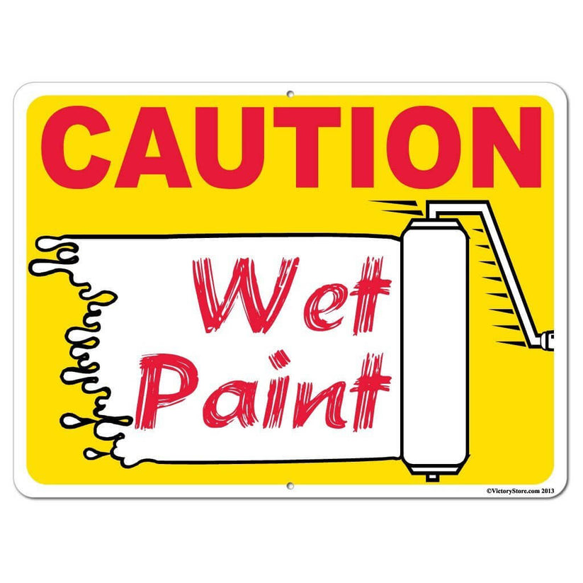 Caution Wet Paint Sign or Sticker | VictoryStore – VictoryStore.com
