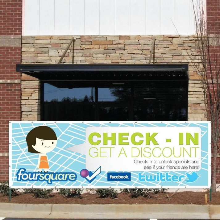 Check-in, Get a Discount! Banner | VictoryStore – VictoryStore.com