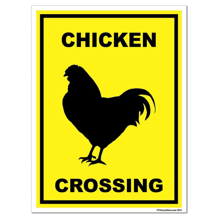 Chicken Crossing Sign or Sticker | VictoryStore – VictoryStore.com
