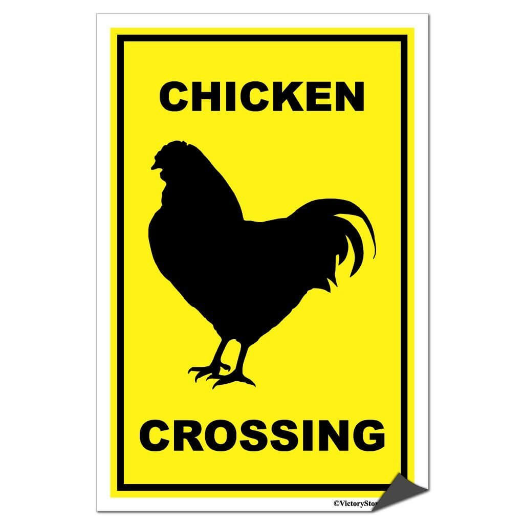 Chicken Crossing Sign or Sticker | VictoryStore – VictoryStore.com