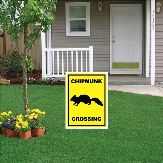 Chipmunk Crossing Sign or Sticker | VictoryStore – VictoryStore.com