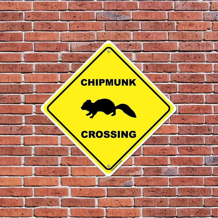 Chipmunk Crossing Sign or Sticker | VictoryStore – VictoryStore.com