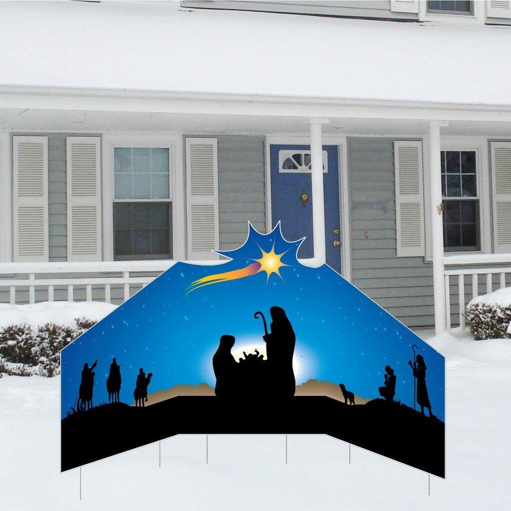 Christmas Yard Sign | Nativity Scene | VictoryStore.com