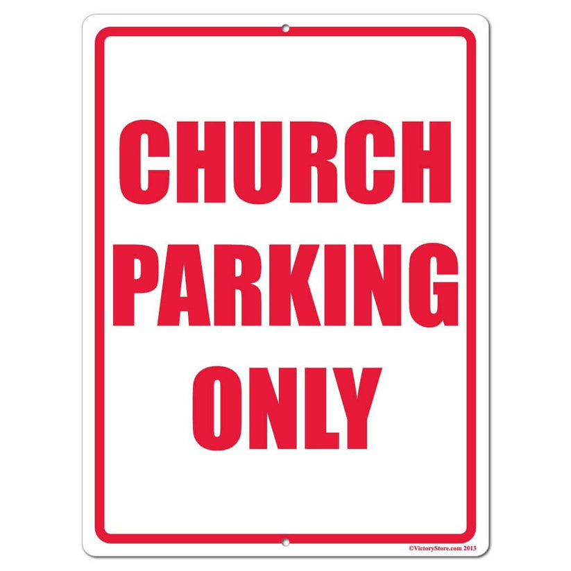 Church Parking Sign or Sticker | VictoryStore – VictoryStore.com
