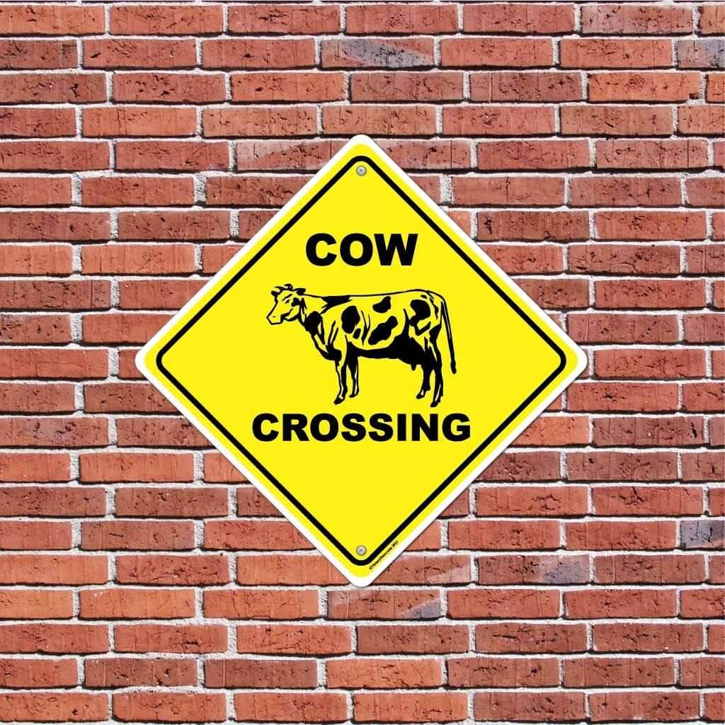 Cow Crossing Sign or Sticker | VictoryStore – VictoryStore.com
