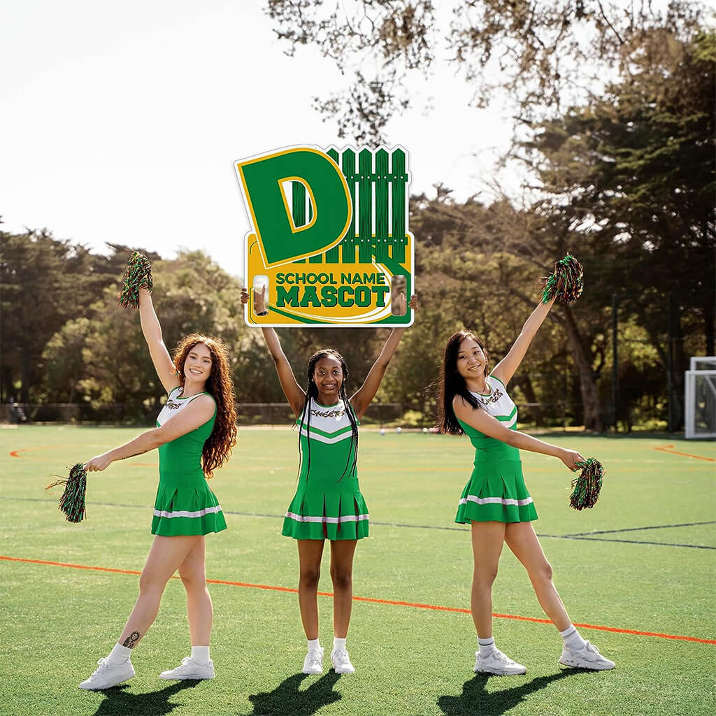 Custom D Fence Sign Cutout Spirit Cheer Words for Football ...