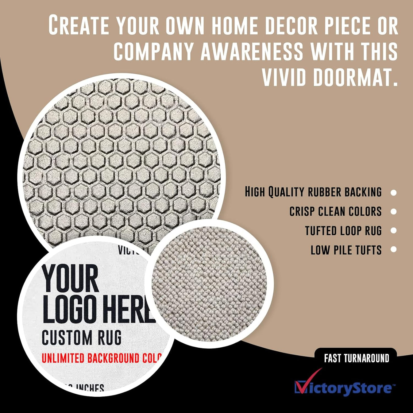 Custom Commercial Business Doormat | Add Your Logo | Oversized 24"x36 ...
