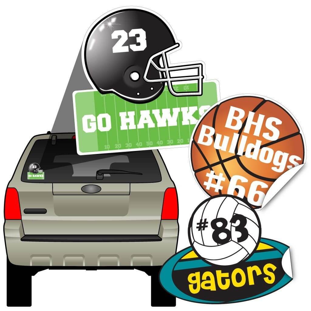 Custom School Window Decals - Team & Event Designs – VictoryStore.com
