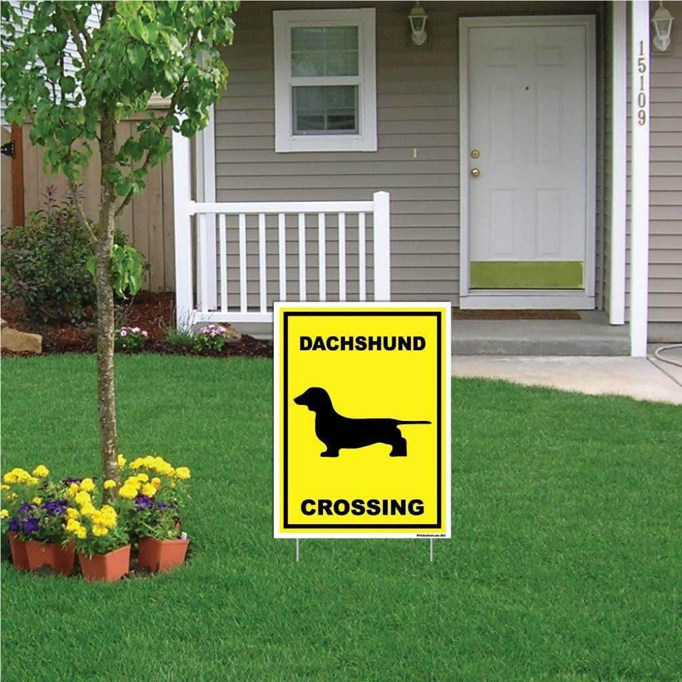 Dachshund Crossing Sign or Sticker | VictoryStore – VictoryStore.com
