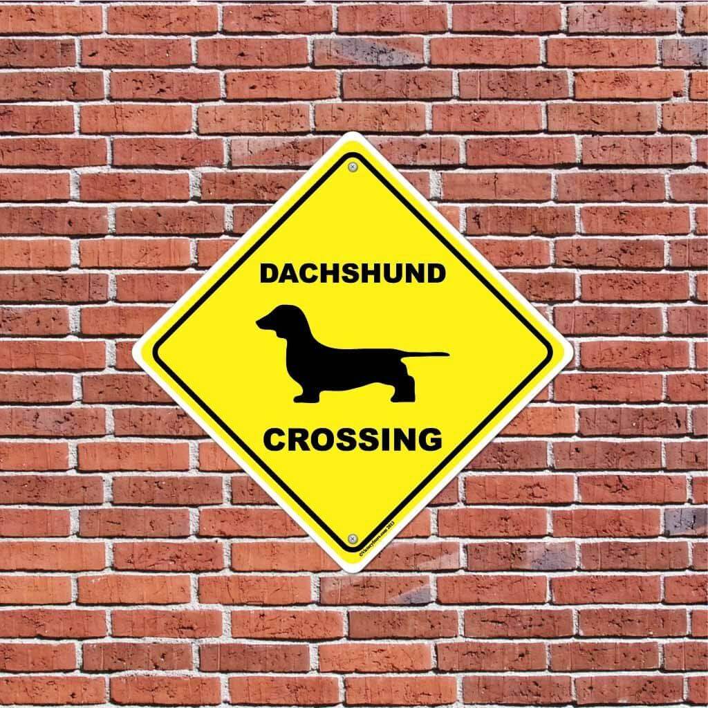 Dachshund Crossing Sign or Sticker | VictoryStore – VictoryStore.com